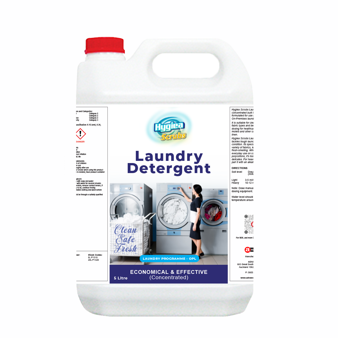 Hygiea Scrubs Laundry Detergent | On-Premise Laundry Liquid